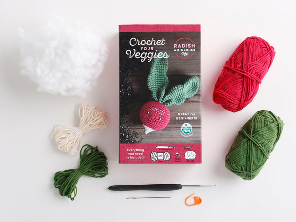 Crochet Your Veggies Amigurumi Kit Radish – Military